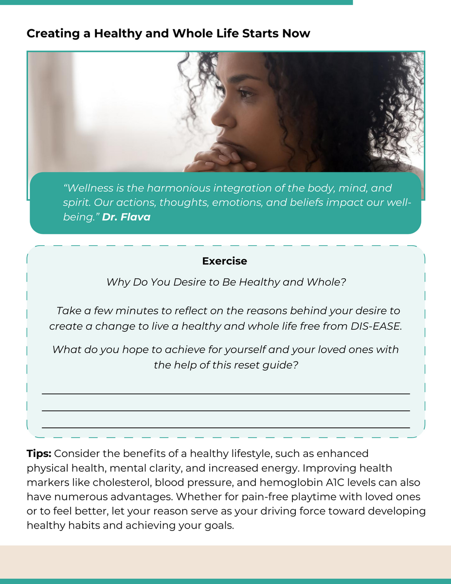 I AM HEALTHY AND WHOLE-E-Workbook – DR Flava Spices